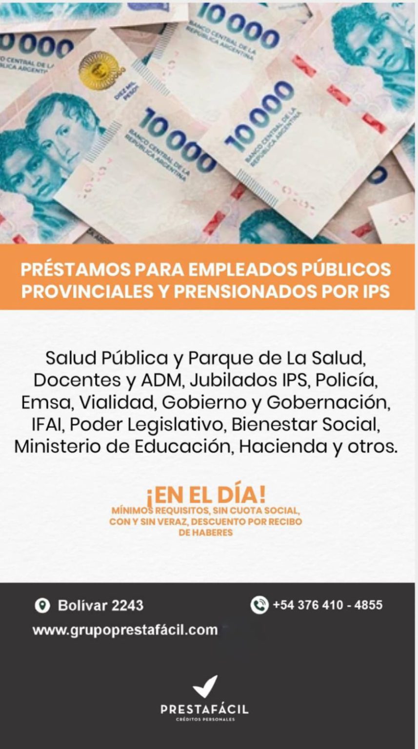 Misiones: Para 2025 ATM dispuso el pago del IPA en hasta 8 cuotas — CE ...